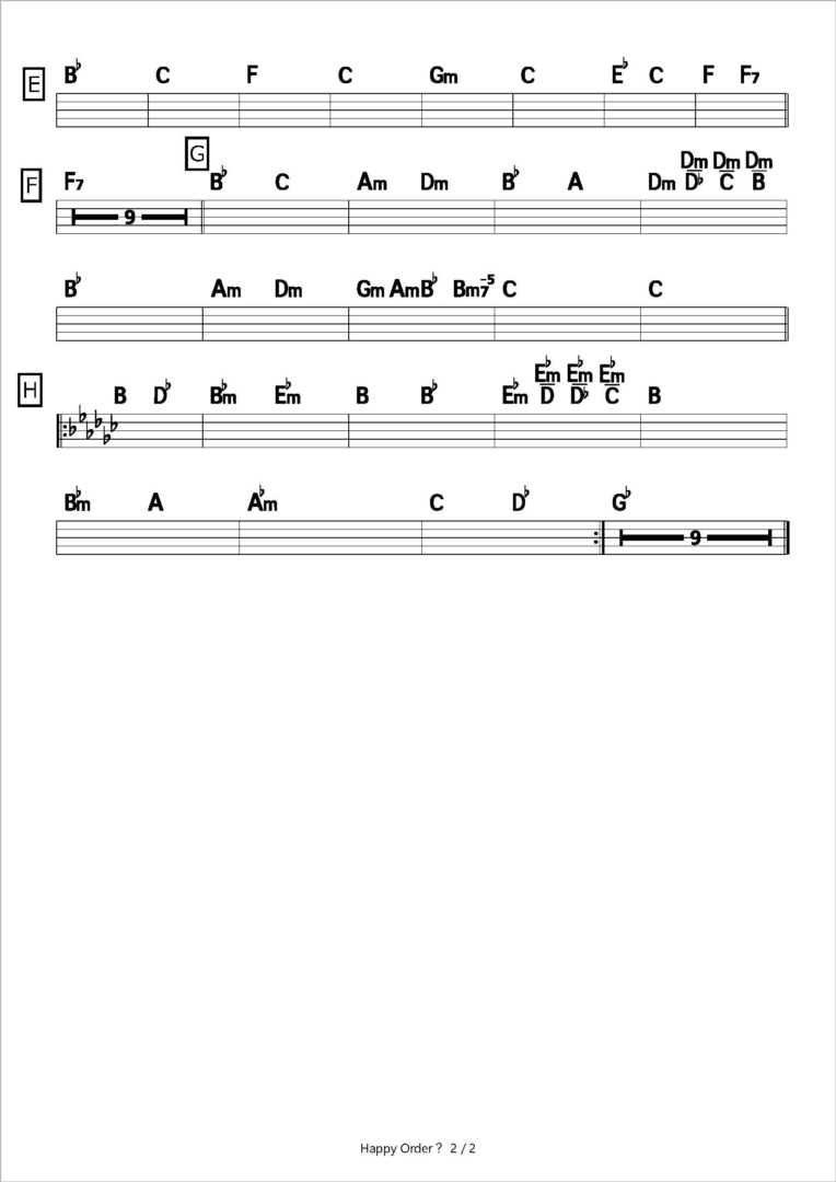 Happy Order？ | imase | コード進行さくら